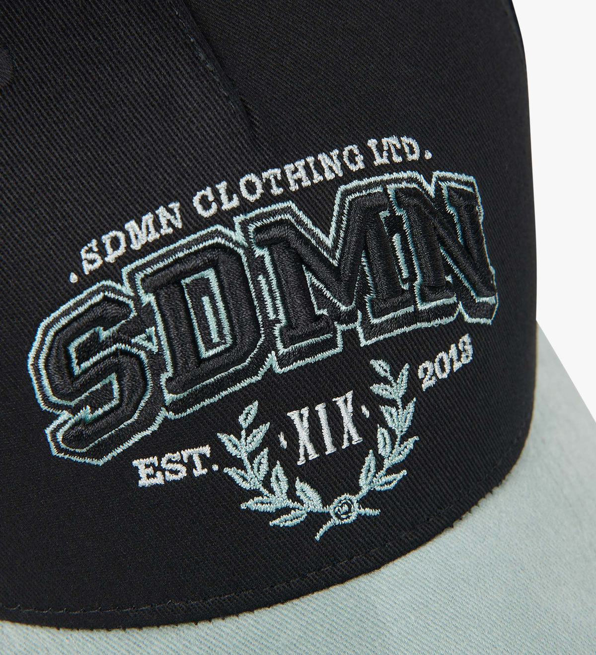 SDMN Imperial Varsity Cap - Black/Storm Grey