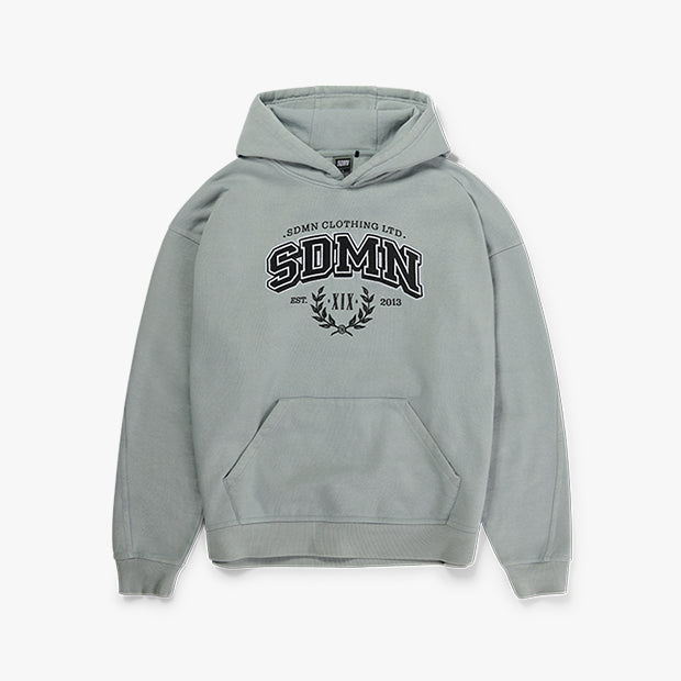 SDMN Imperial Varsity Washed Hoodie - Storm Grey