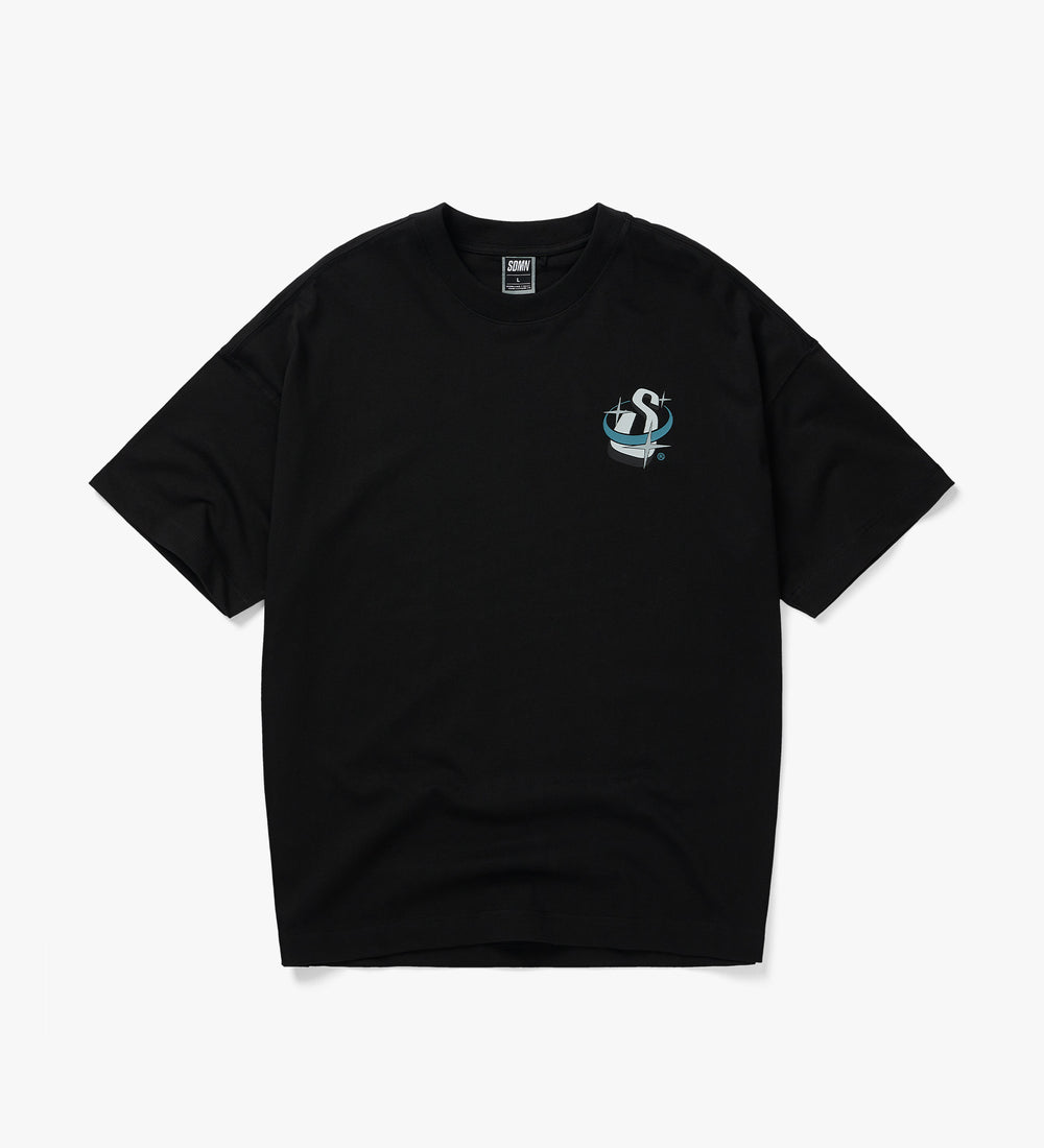 Satellite Initial Logo T-Shirt [Black]