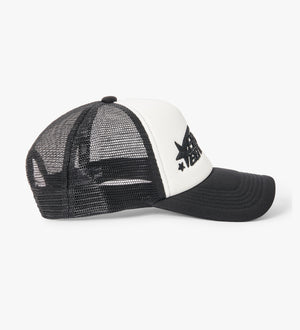 Y2K Shooting Stars Cap - Black/White