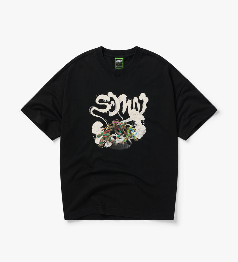 SDMN x TMNT Smoke T-Shirt [Vintage Black]